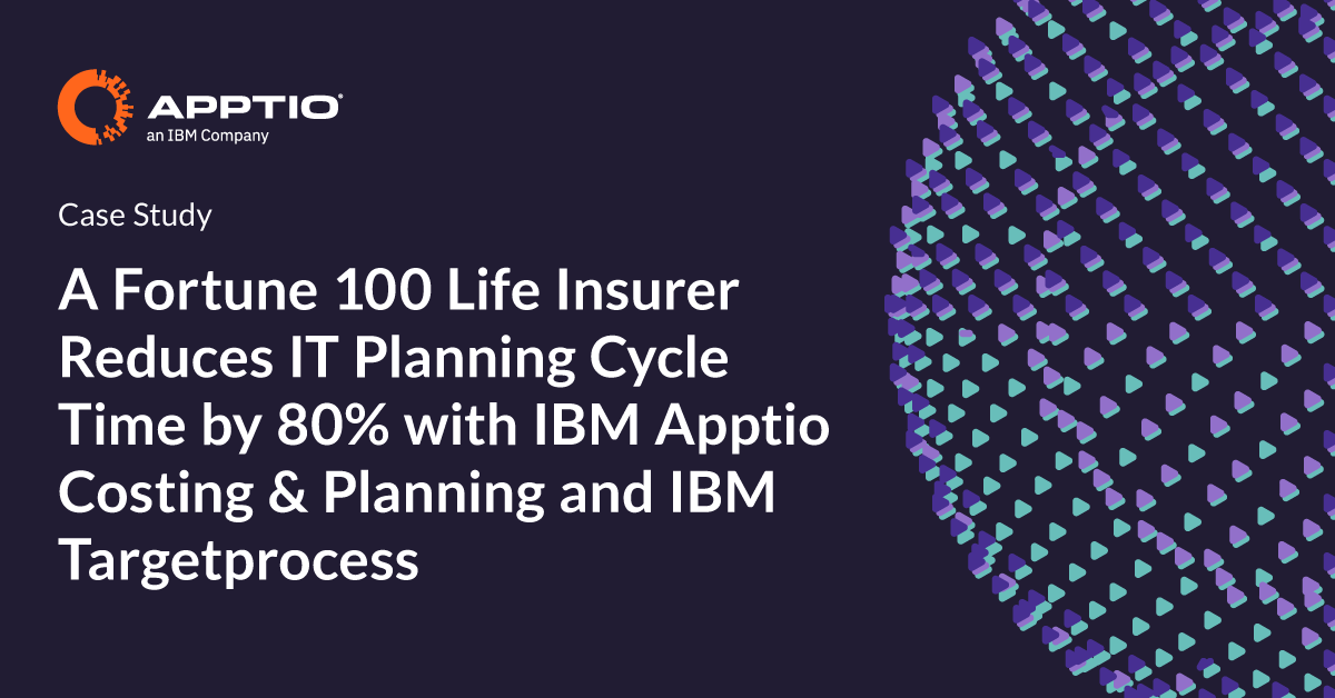 A Fortune 100 Life Insurer Reduces IT Planning Cycle Time by 80% with ...