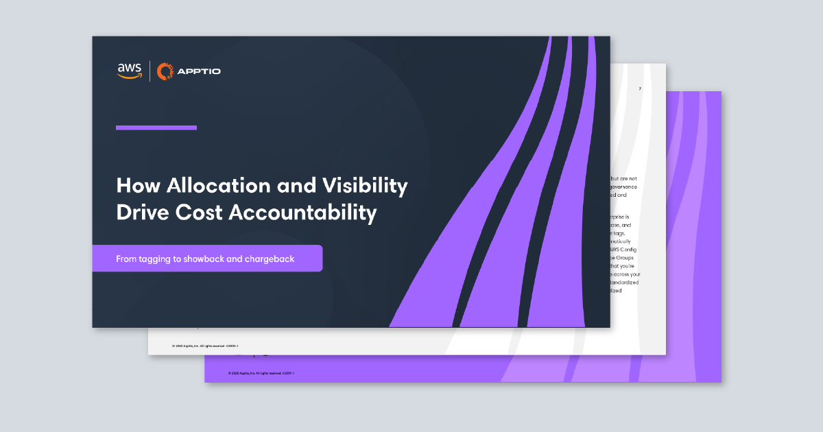 How Allocation and Visibility Drive Cost Accountability - Apptio