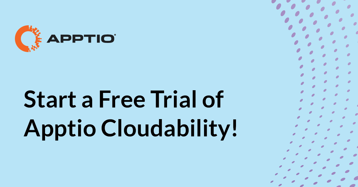 Start an Apptio Cloudability Free Trial
