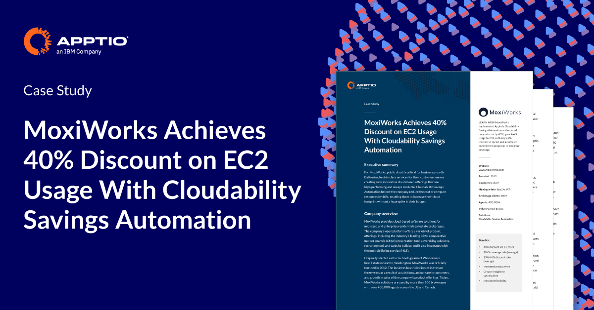 MoxiWorks Achieves 40% Discount on EC2 Usage With Cloudability Savings ...