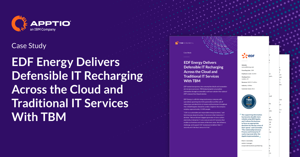 EDF Energy Delivers Defensible IT Recharging Across the Cloud and ...