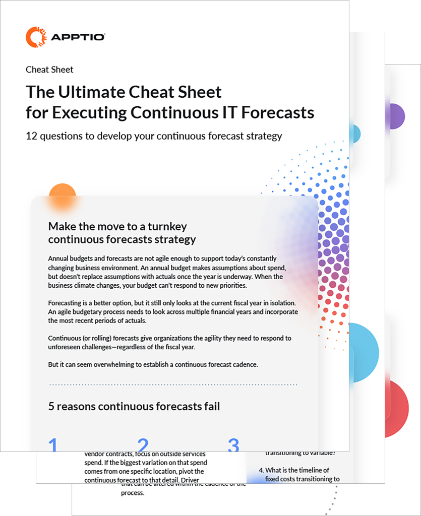 The Ultimate Cheat Sheet for Executing Continuous Forecasts - Apptio