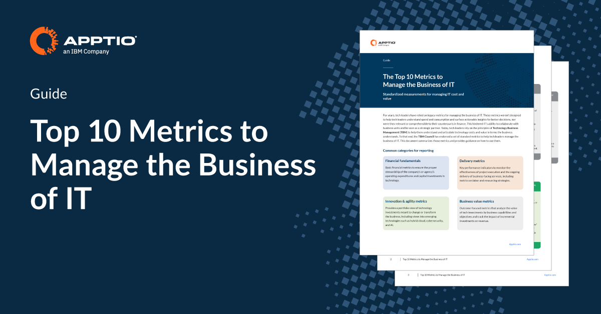 10 Essential IT Metrics - Apptio