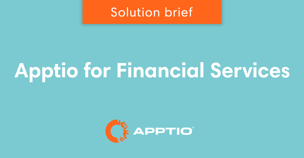 Apptio for Financial Services- Apptio